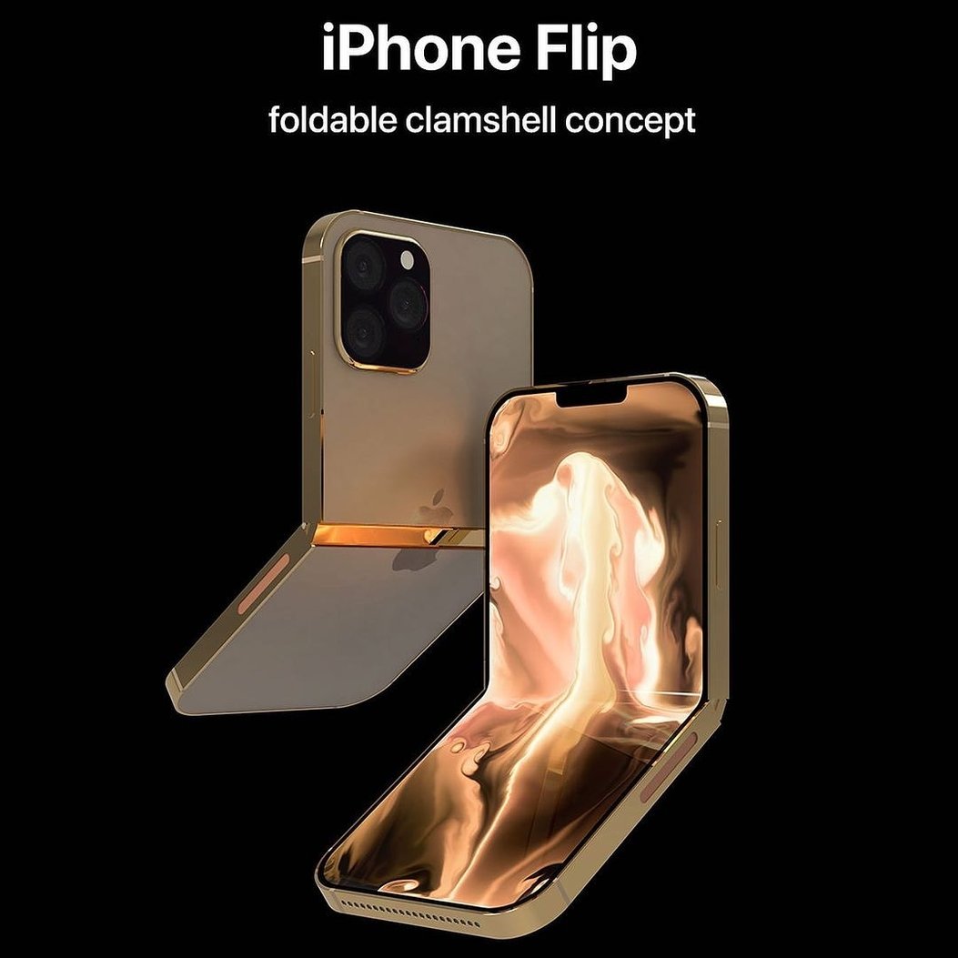 Apple摺疊機將登場？iPhone Flip渲染圖公開！方塊副視窗超可愛