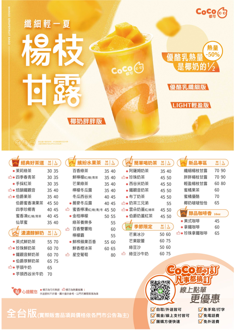 【CoCo都可推薦】全品項菜單整理、熱銷必喝Top5一次看！