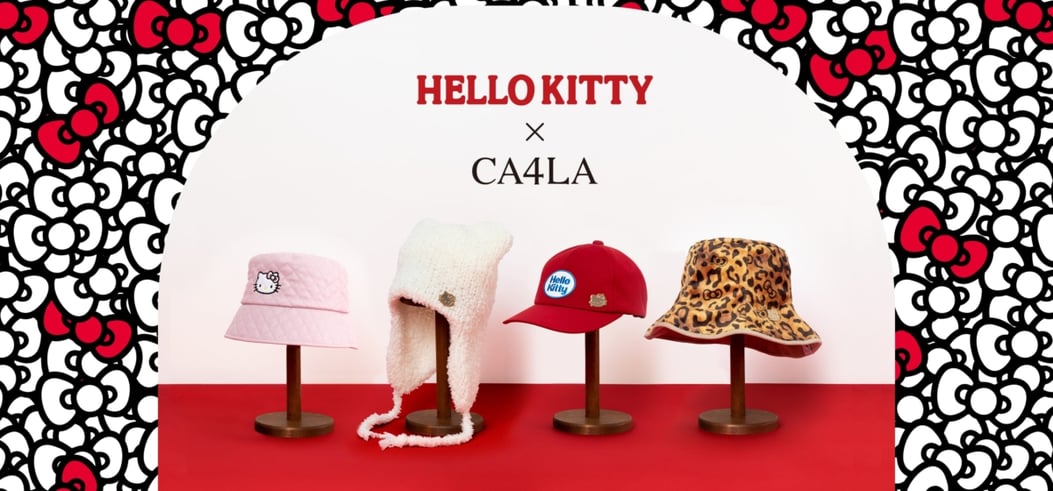 HELLO KITTY x CA4LA復古系列帽，經典可愛「台日同步販售」！