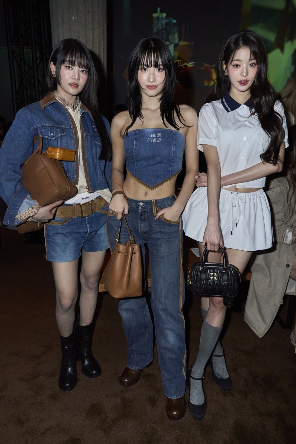 張員瑛、Minnie、Momo三大女神在Miu Miu大秀同框！看秀造型